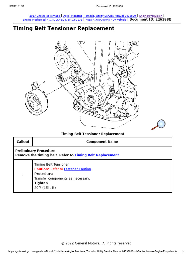 Timing Belt Tensioner | PDF