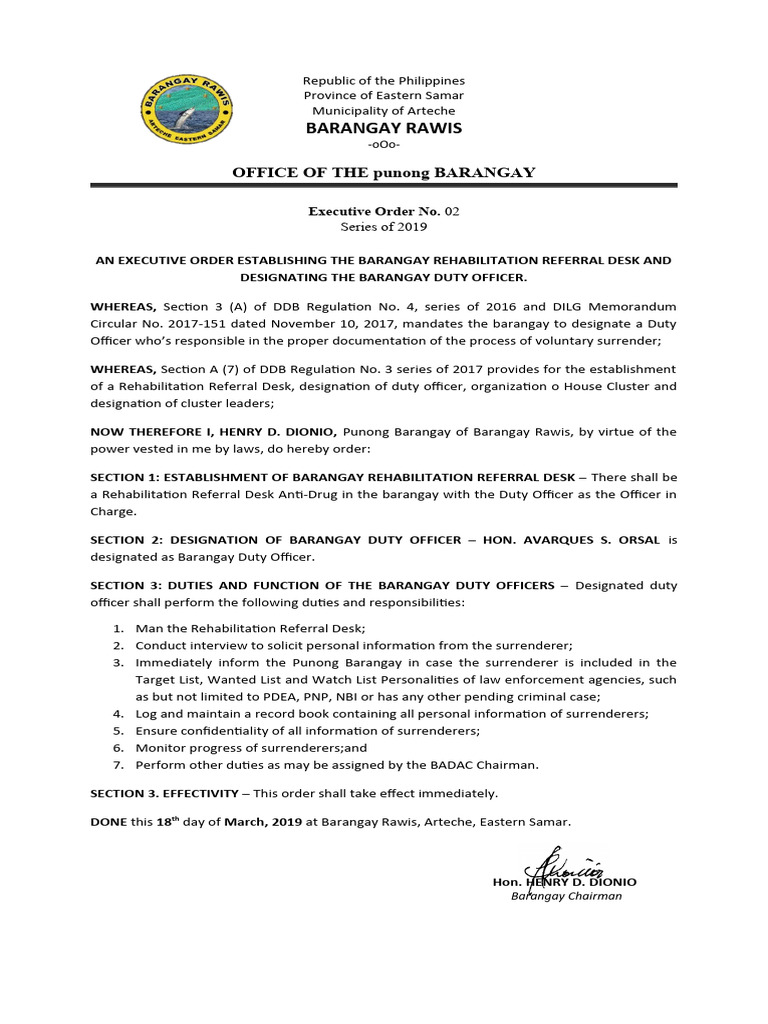 EO REFERRAL DESK | PDF | Law Enforcement | Crime & Violence