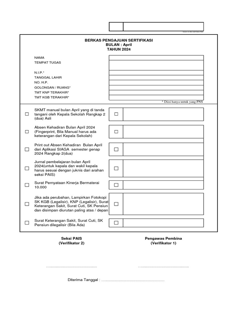 Pemberkasan April 2024 | PDF