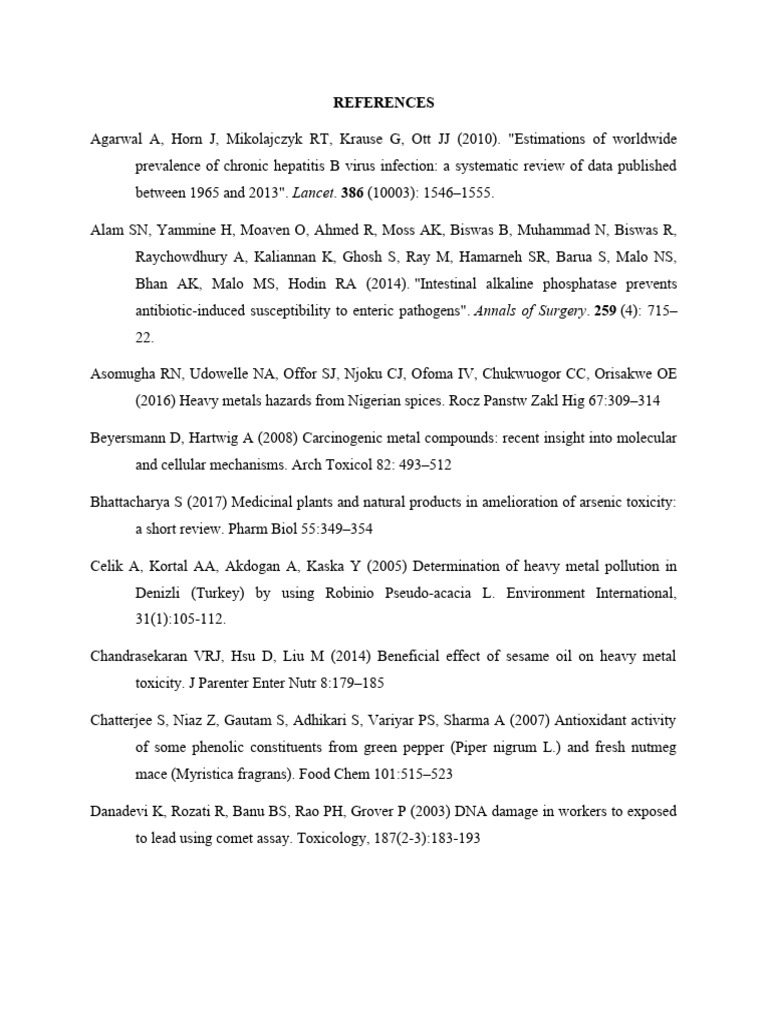 References | PDF | Lead | Medical Specialties