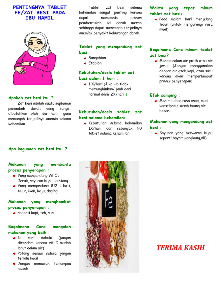 Pdfslide - Tips - Leaflet Tablet Zat Besi | PDF