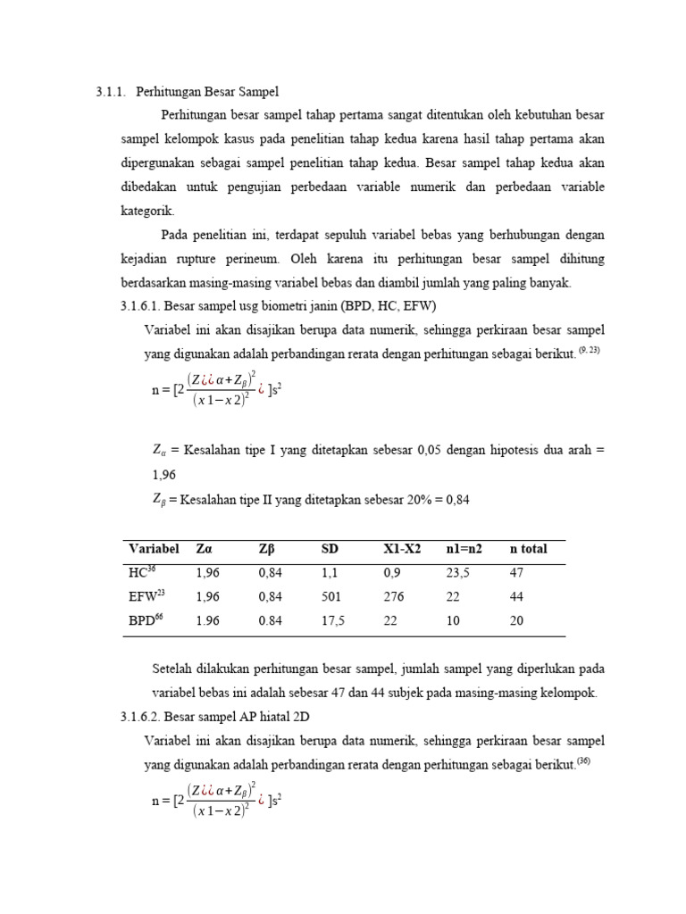 Perhitungan Besar Sampel-4 | PDF