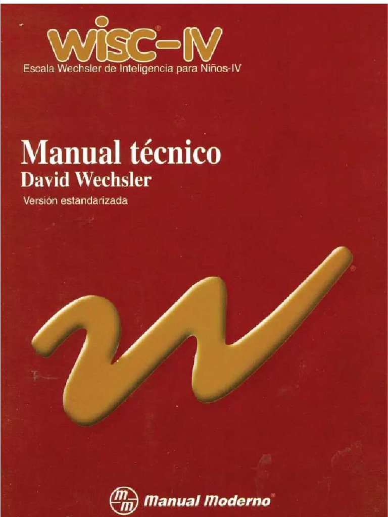 WISC IV-manual moderno | PDF