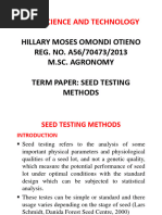 Germination Testing Procedures Guide | PDF | Seed | Germination
