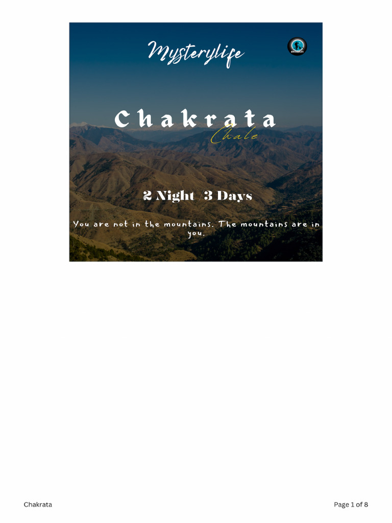 Chakrata 3 | PDF