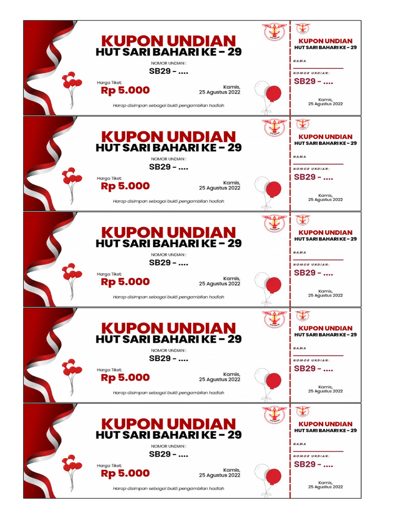 Kupon Undian | PDF