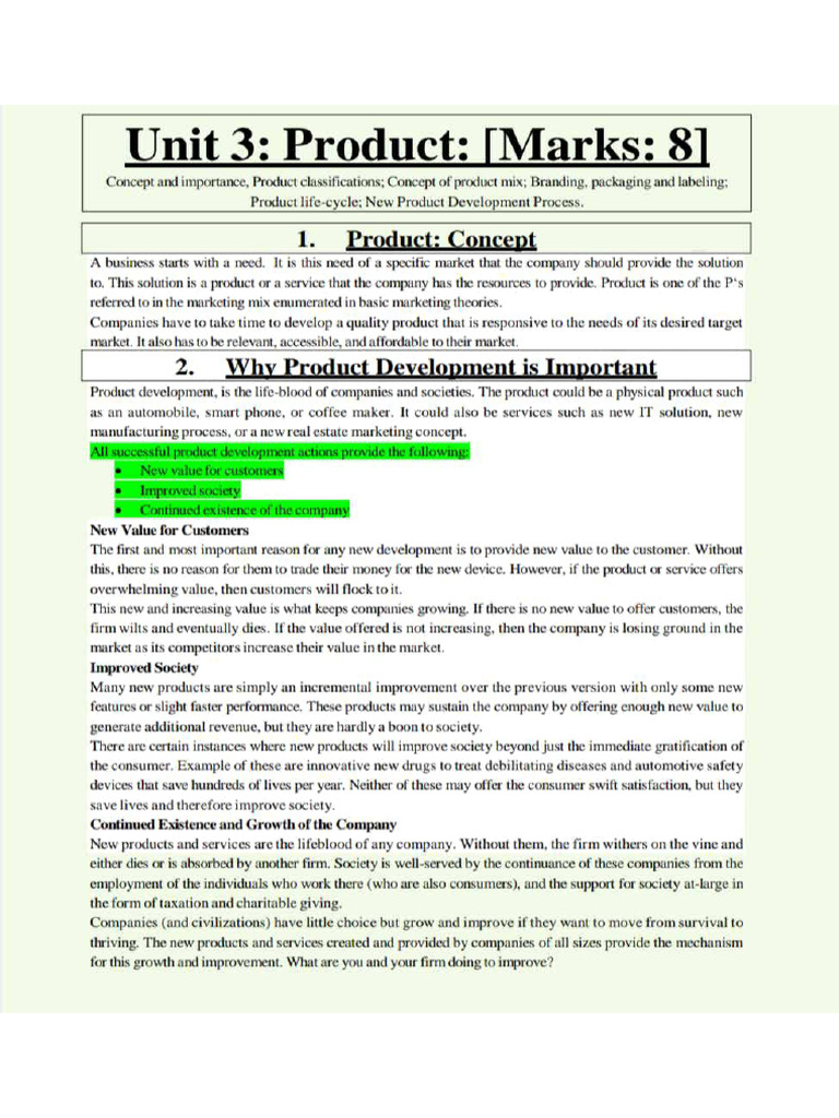marketing unit 3 | PDF