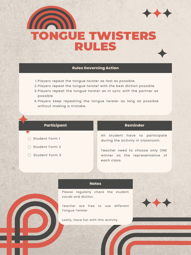 Tongue Twister 2022 | PDF | Foreign Language Studies