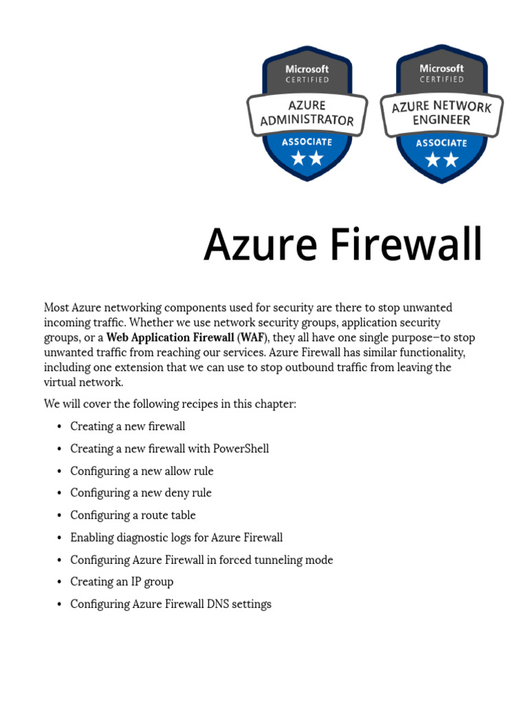 Azure Firewall 1710410501 | PDF | Ip Address | Domain Name System