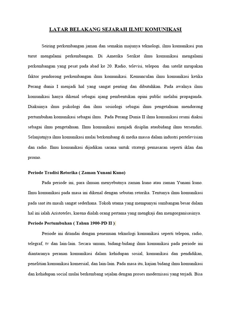 Ilmu - Komunikasi (DEK ANYA) | PDF