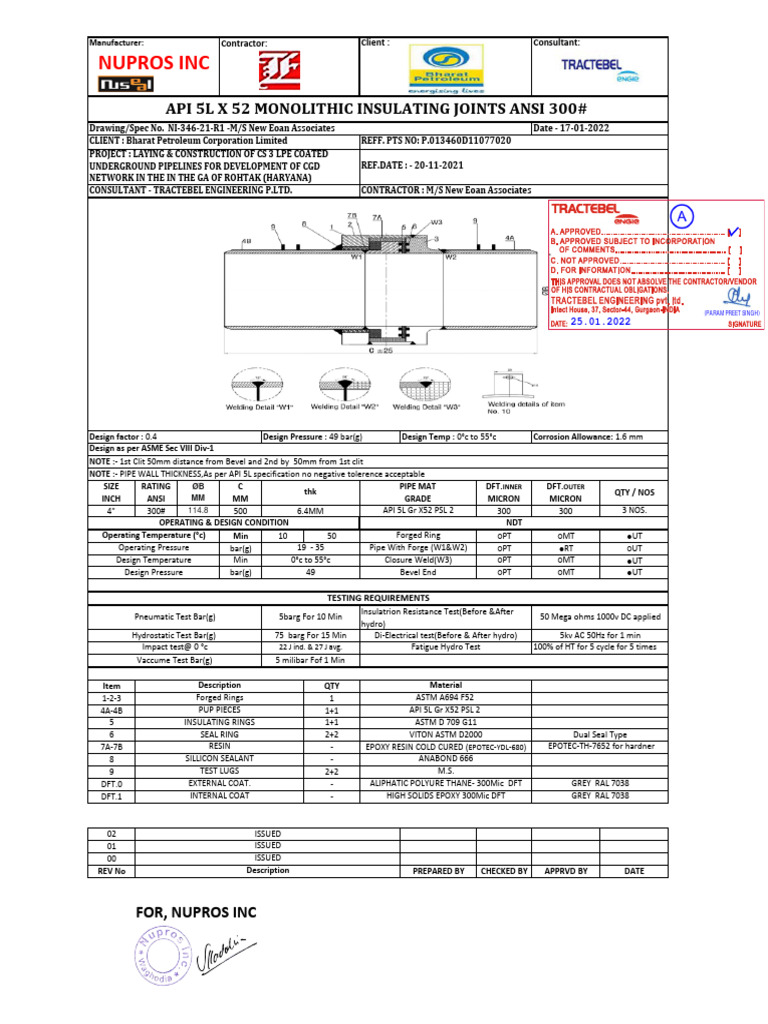 Pipeline Construction Specifications | PDF | Pipe (Fluid Conveyance ...