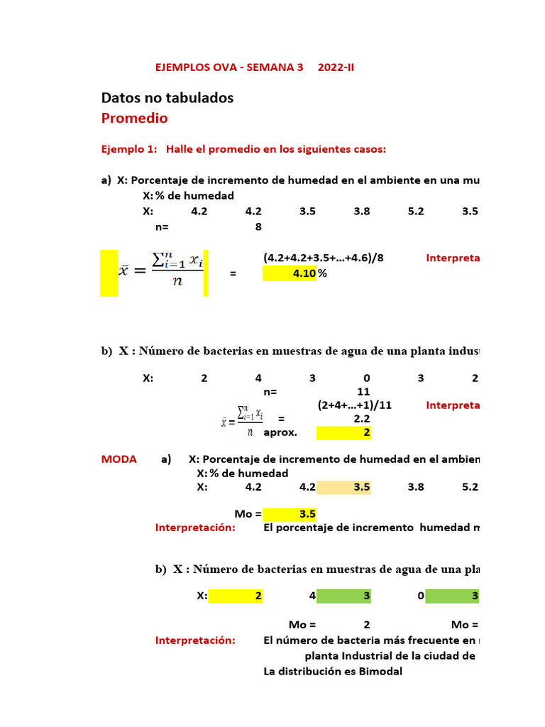 Ejemplos Ova - Sem 3 | PDF