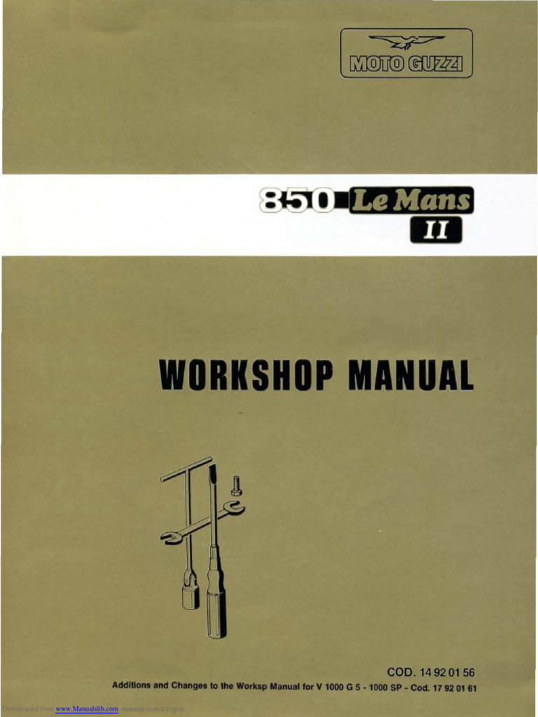 850 Le Mans II | PDF | Manual Transmission | Gear
