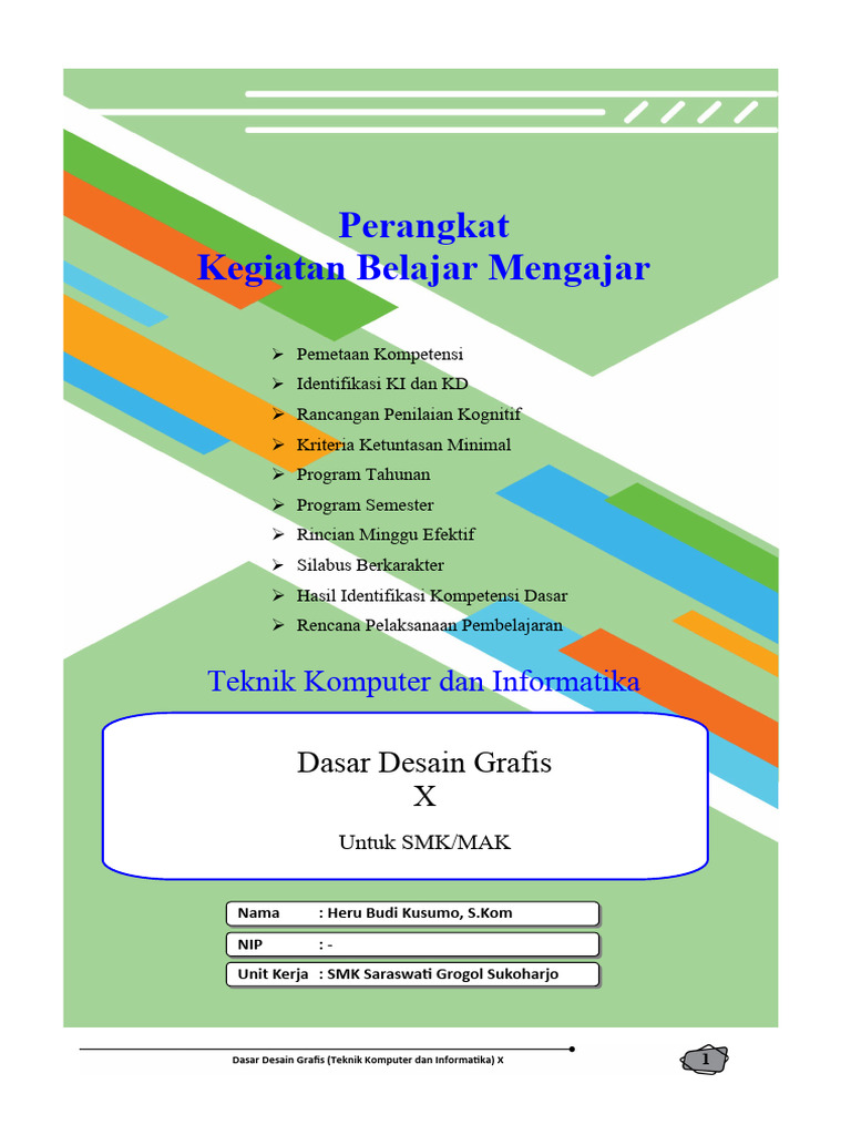 PKBM Dasar Desain Grafis 10 (TKI) | PDF