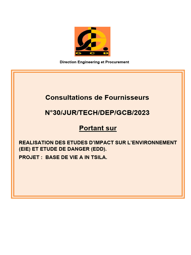 Cahier Des Charges Réf 30 TECH DEP 2023 | PDF | Banques | Signature