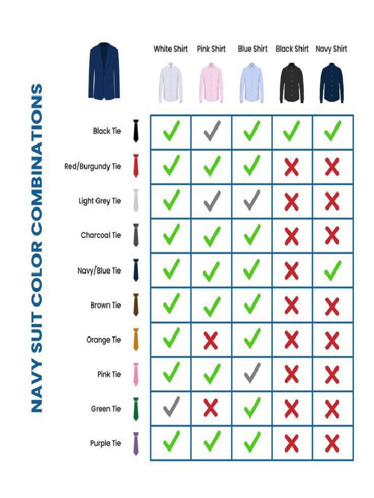 Navy Suit Color Combinations | PDF