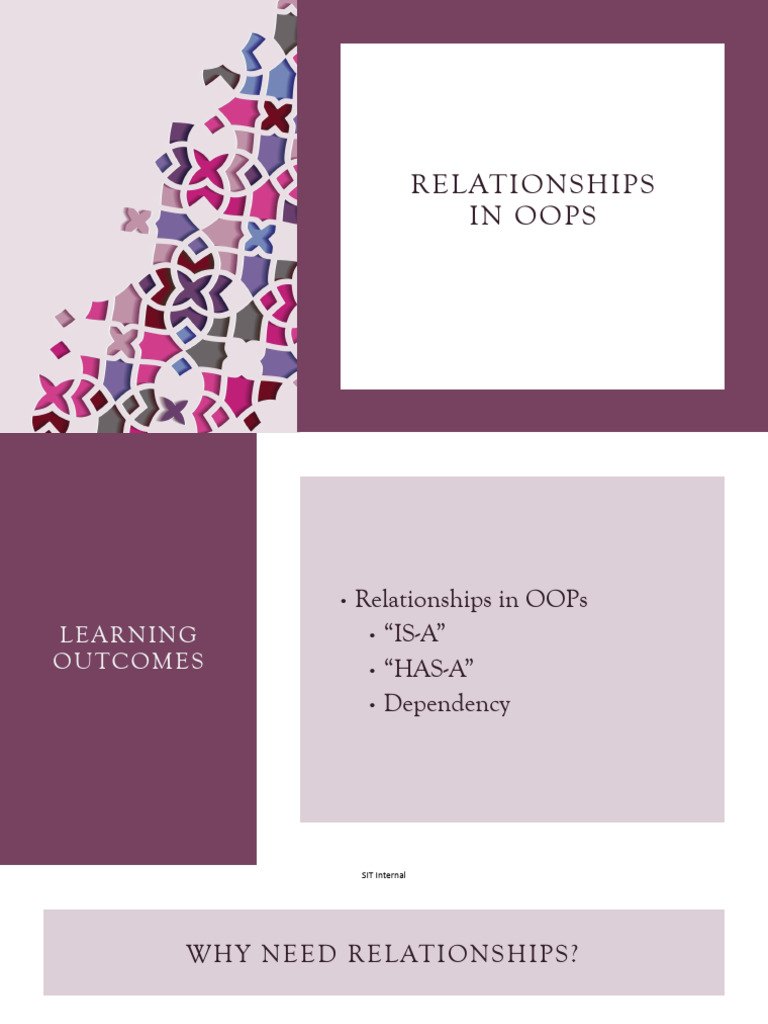 Relationships In Oops Pdf Inheritance Object Oriented Programming Class Computer 9809