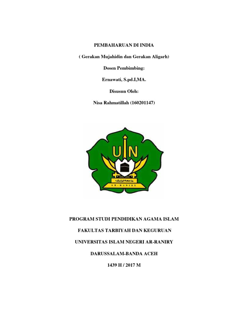 Pembaharuan Islam di India: Mujahidin & Aligarh | PDF