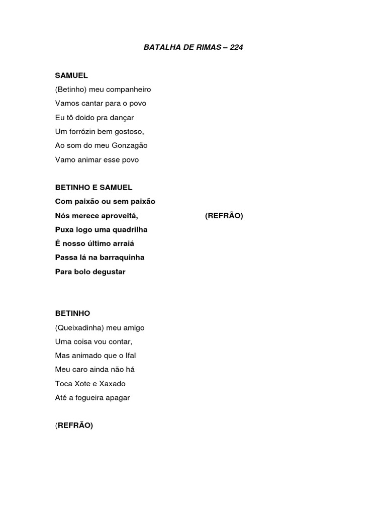 Batalha de Rimas - 224 - PDF Oficial | PDF