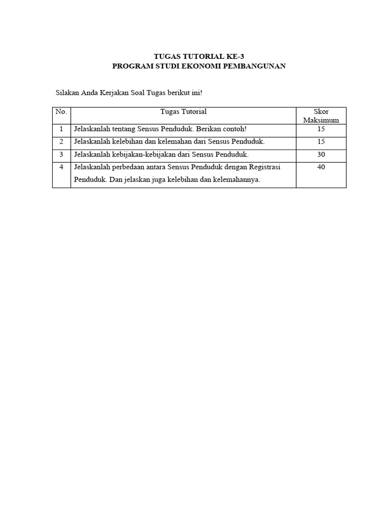 Tugas 3 Analisis Data Demografi ESPA4535 | PDF Tugas 3 Analisis Data Demografi ESPA4535 | PDF