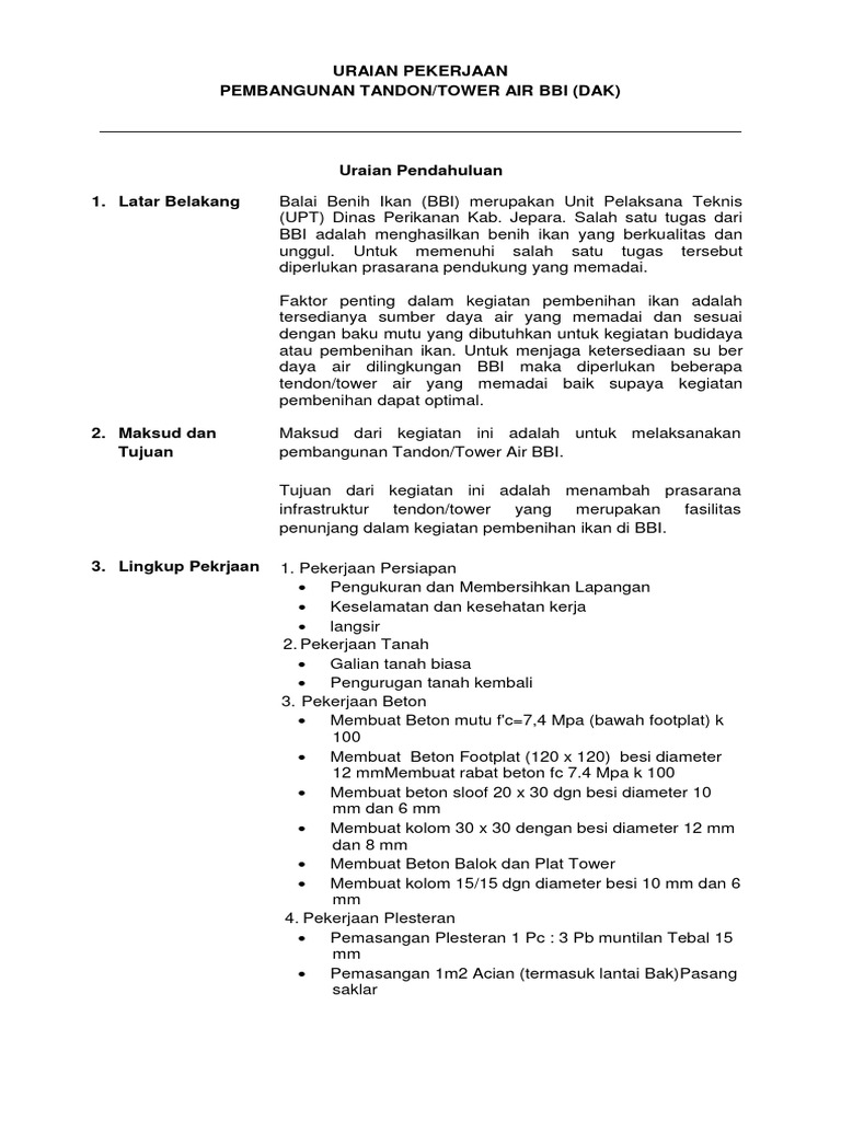 Uraian Tandon BBI | PDF