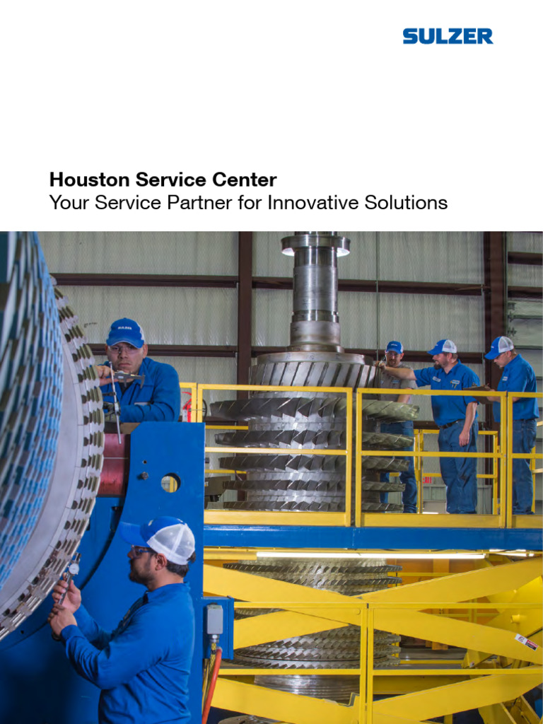 Houston Service Center E10412 | PDF | Turbomachinery | Gas Turbine