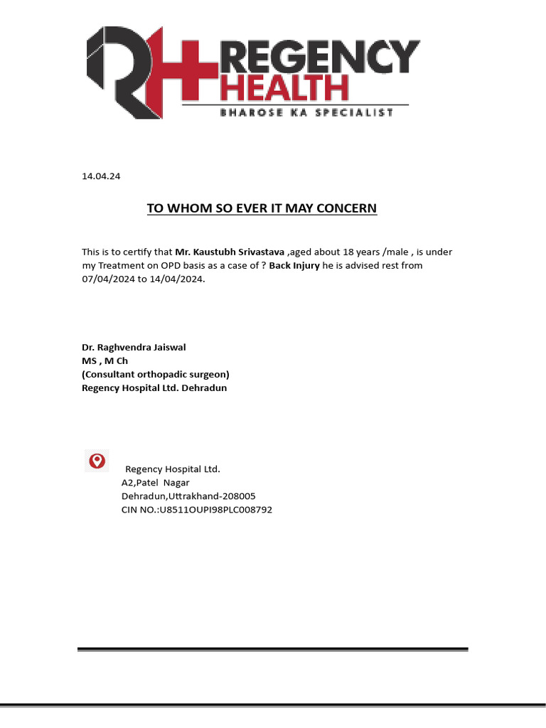 To Whom So Ever It May Concern | PDF