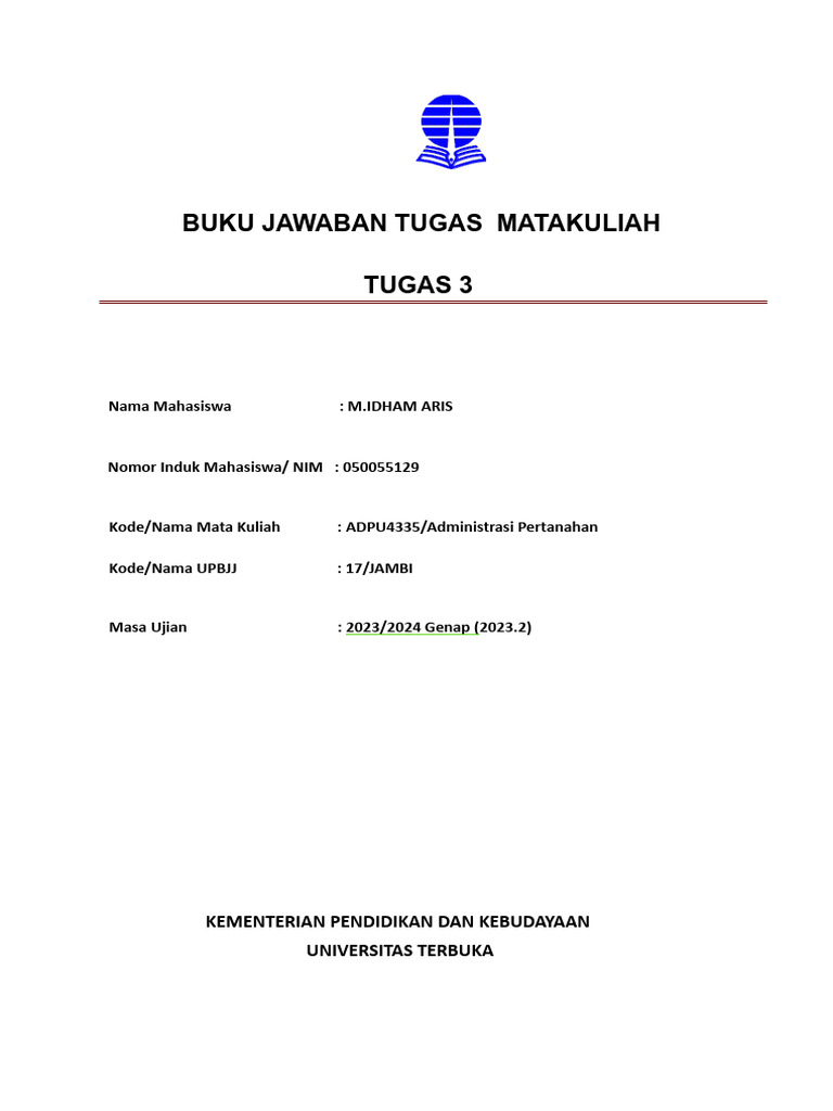 Administrasi Pertanahan 3 | PDF