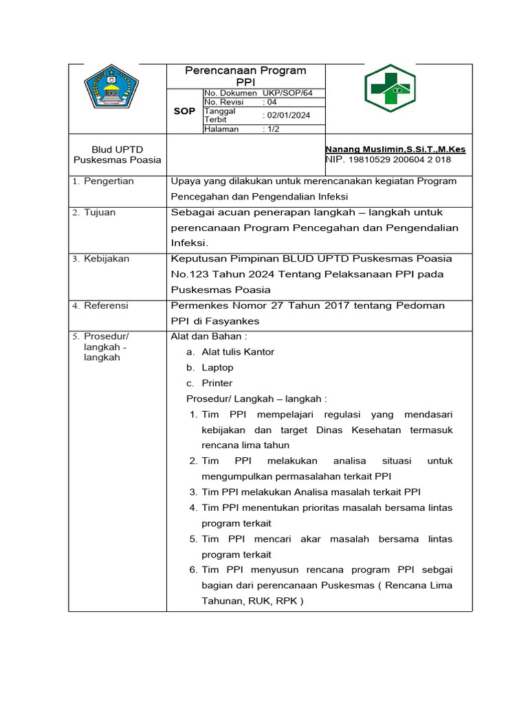 Sop Program PPI | PDF