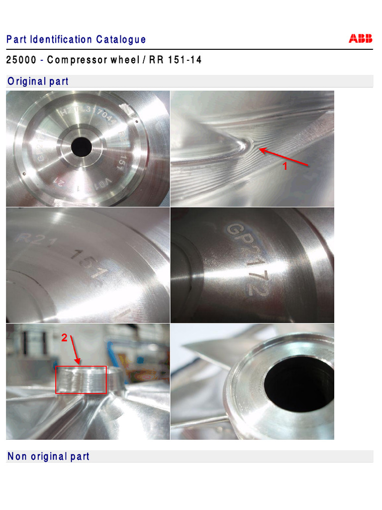 ABB Compressor Parts Catalogue | PDF