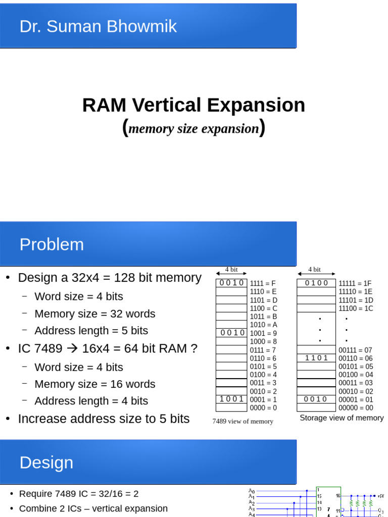 11 RAM Vertical Expansion | PDF | Random Access Memory | Computer Memory