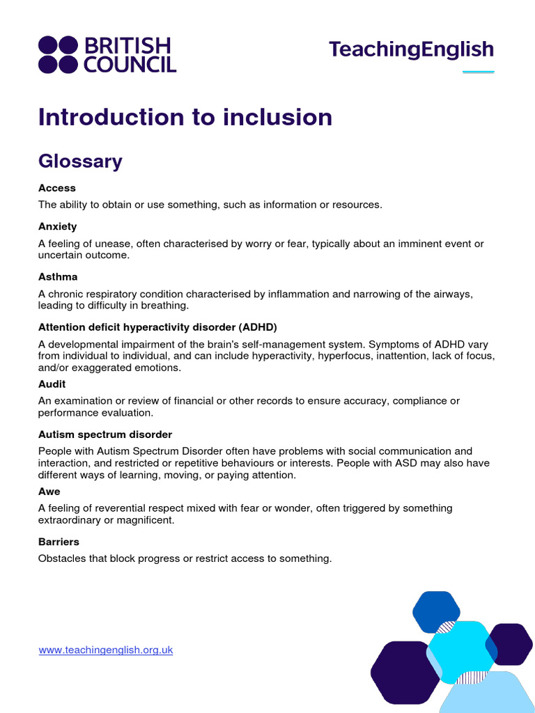 Resources - Introduction To Inclusion | Download Free PDF ...