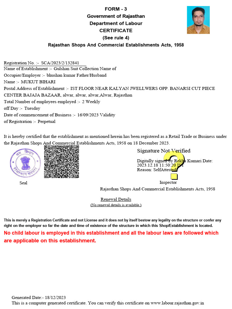 SCA 2023 2 132841 Certificate | PDF