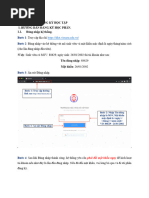 Hướng dẫn đăng ký GDTC Học lại Cải thiện qua cổng thông tin MYAEP 28.02.2024 | PDF