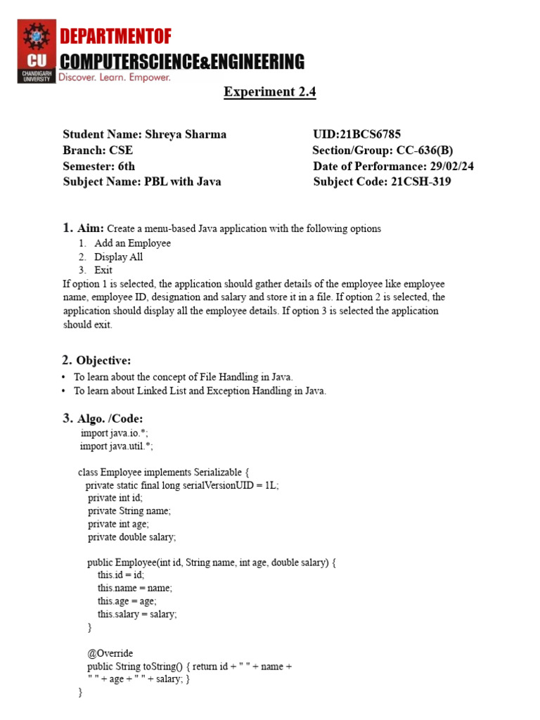 2.4 java - Copy | Download Free PDF | Object Oriented Programming | Programming Paradigms