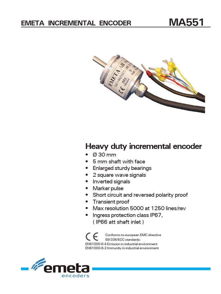 Data Sheet MA551-en Emeta | PDF | Electrical Engineering | Electrical Components