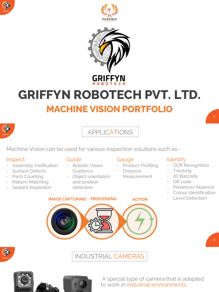 Griffyn - Machine Vision Portfolio | PDF | Camera | Optics