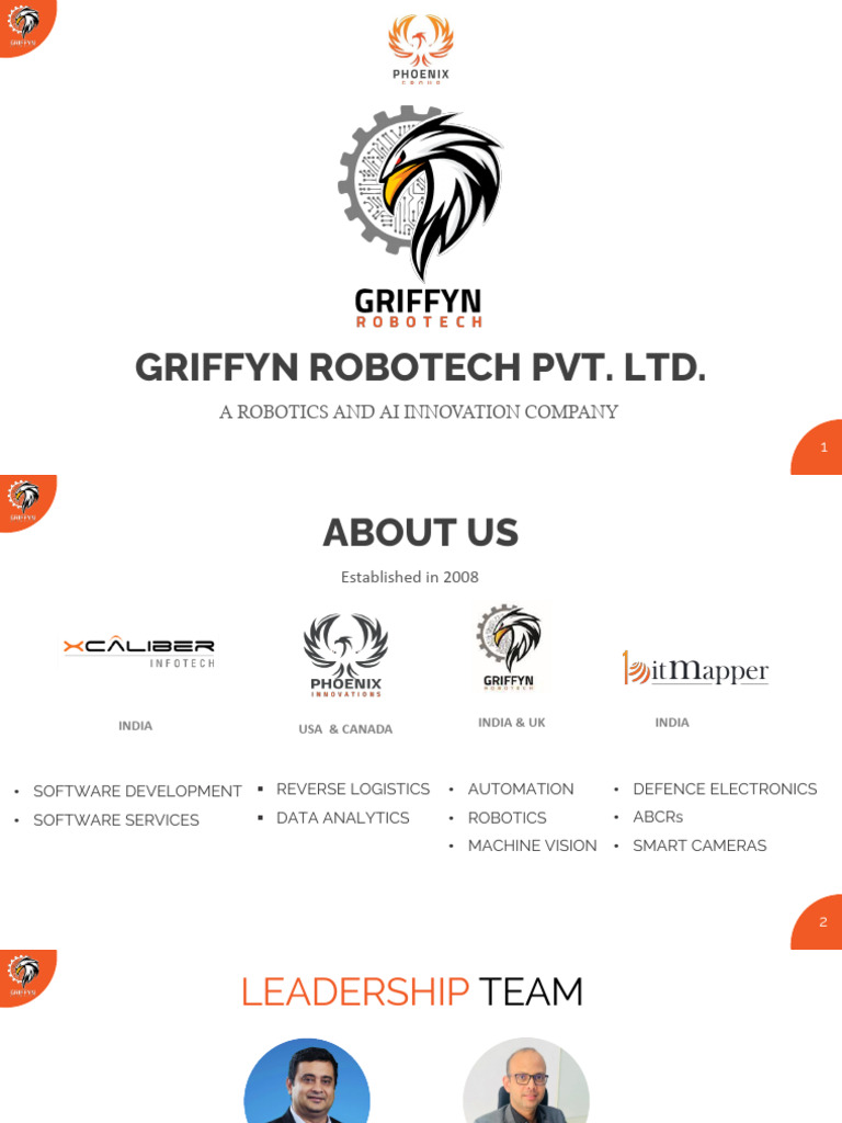 Griffyn Robotech - Company Profile | PDF | Automation | Computing