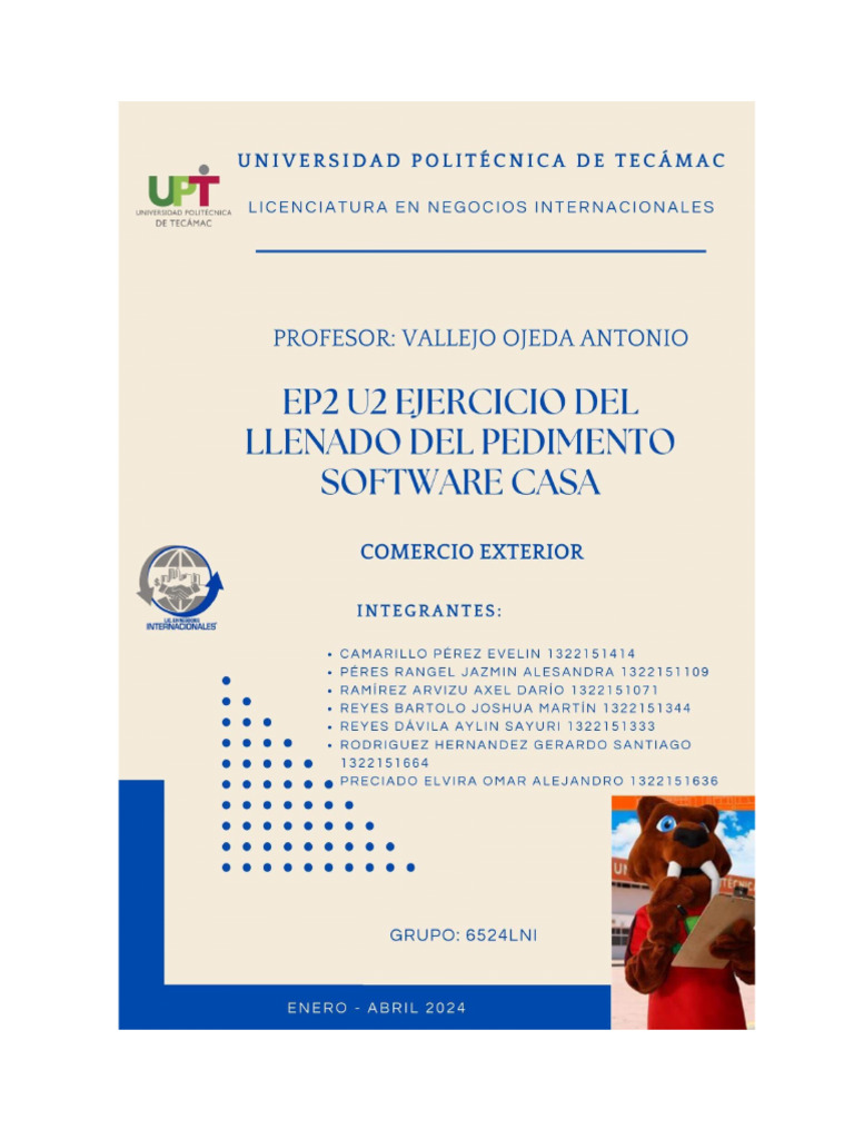 U2 Ep1 Software de Casa | PDF | aduana | El comercio internacional