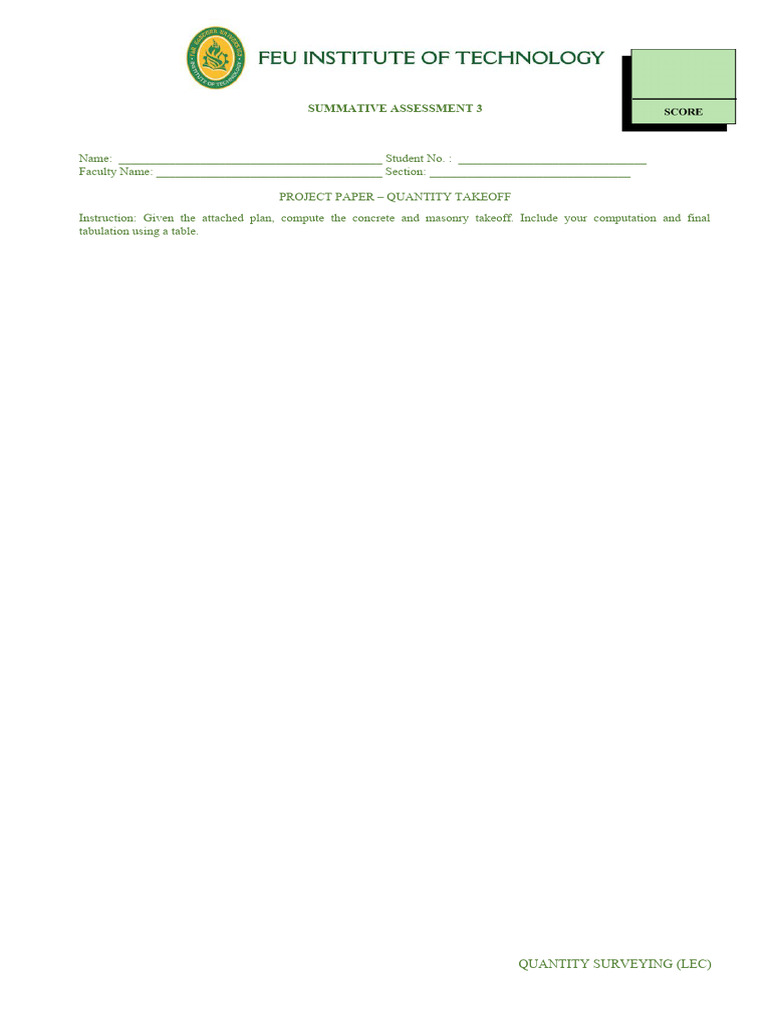 Summative Assessment Module 3 | PDF Summative Assessment Module 3 | PDF