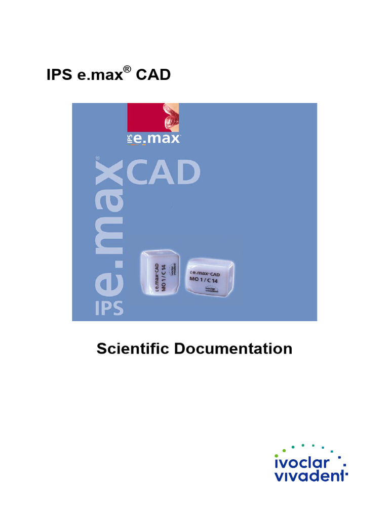 IPS E.max CAD Scientific | PDF | Glasses | Materials Science