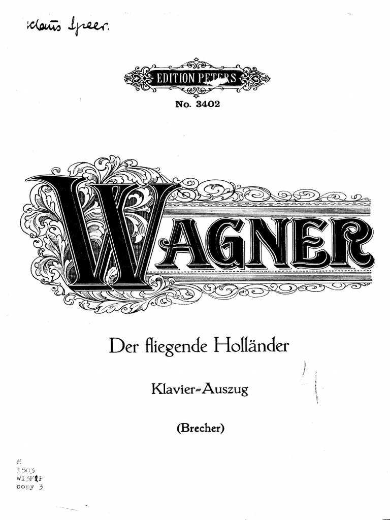 El Holandés Errante Wagner | PDF