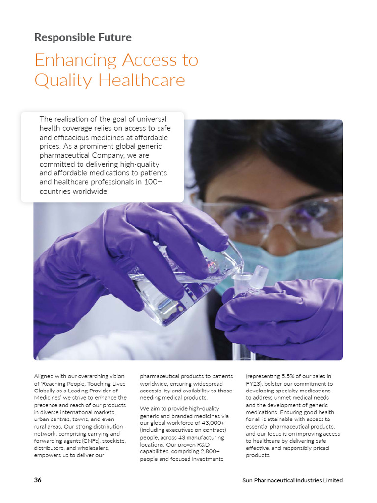 Sun Pharma Responsible-Future | PDF | Pharmacovigilance | Computer Security