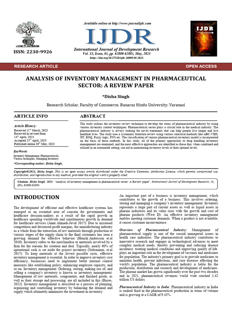Inventory Management | PDF | Inventory | Health Care