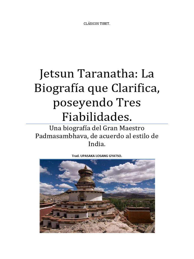 Biografía de Padmasambhava por Taranatha | PDF | Padmasambhava ...