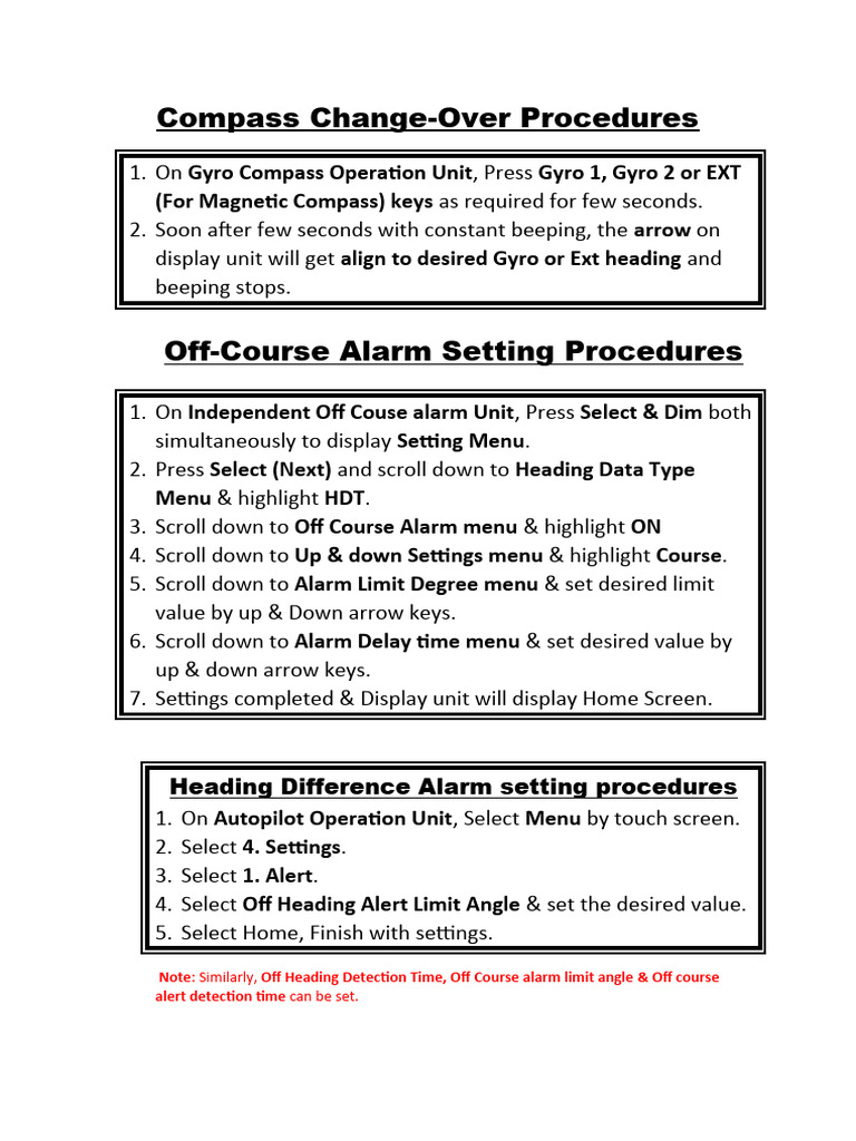 Compass Change Over Procedures | PDF | Computers | Technology & Engineering
