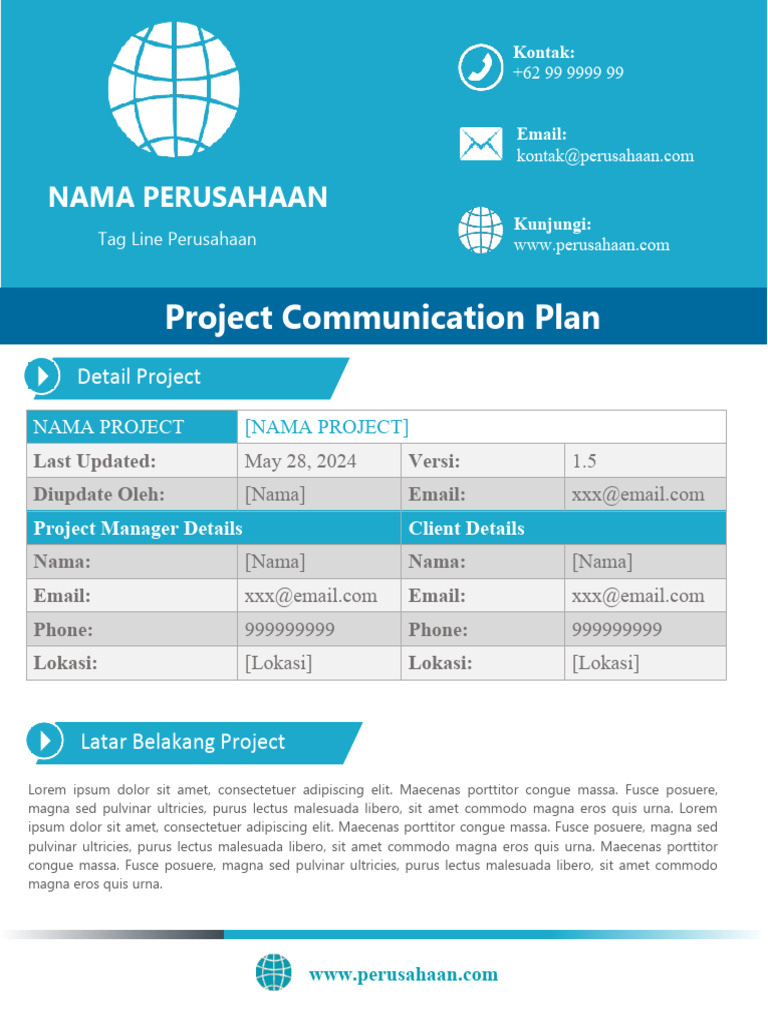 Project Communication Plan Overview | PDF | Business