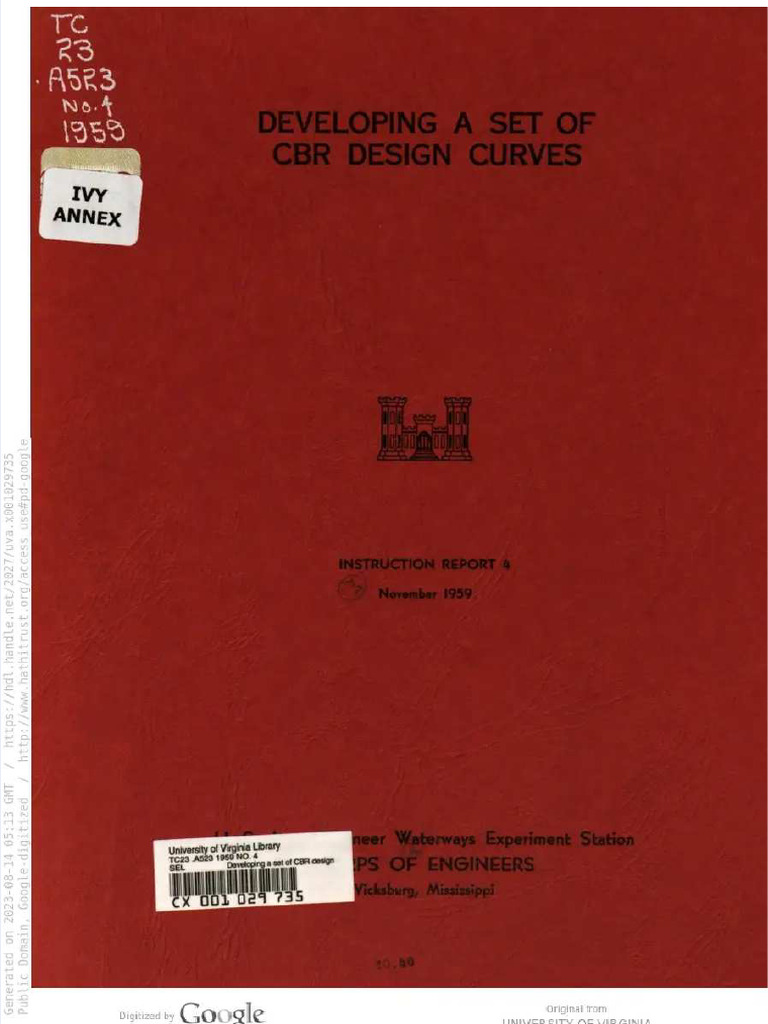 PDF Waterways Experiment Station Us Developing A Set of CBR Design ... PDF Waterways Experiment Station Us Developing A Set of CBR Design ...
