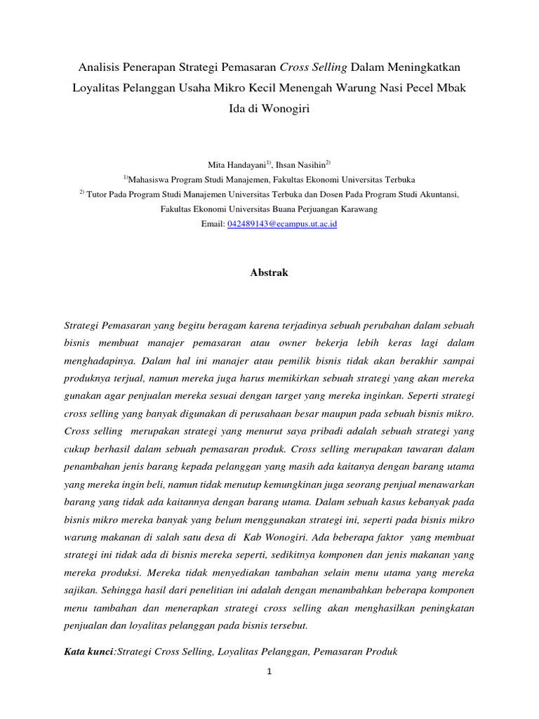 Tugas 3 Karil (4560) Mita Handayani - 042489143 | PDF | Karier & Perkembangan | Bisnis