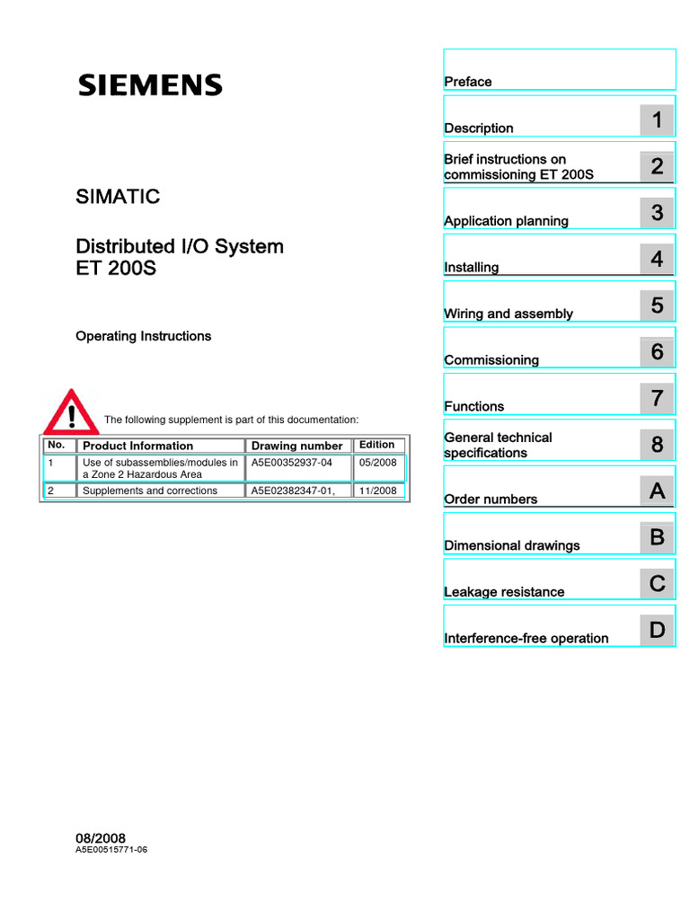 Et200s Operating Instructions en US en-US | PDF | Computer Network ...